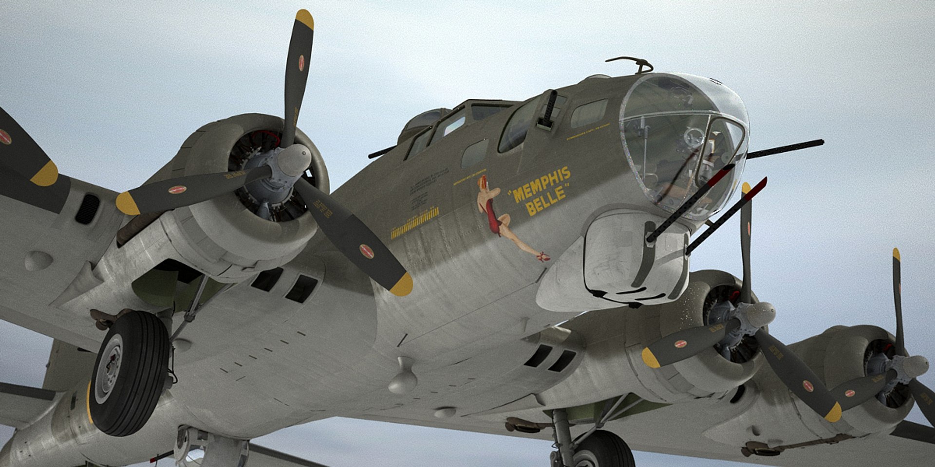 3D Boeing B-17 - TurboSquid 1543672
