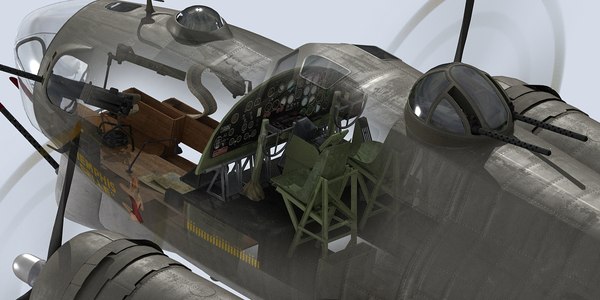 보잉 B-17 플라잉 포트리스 3D 모델 - TurboSquid 1543672