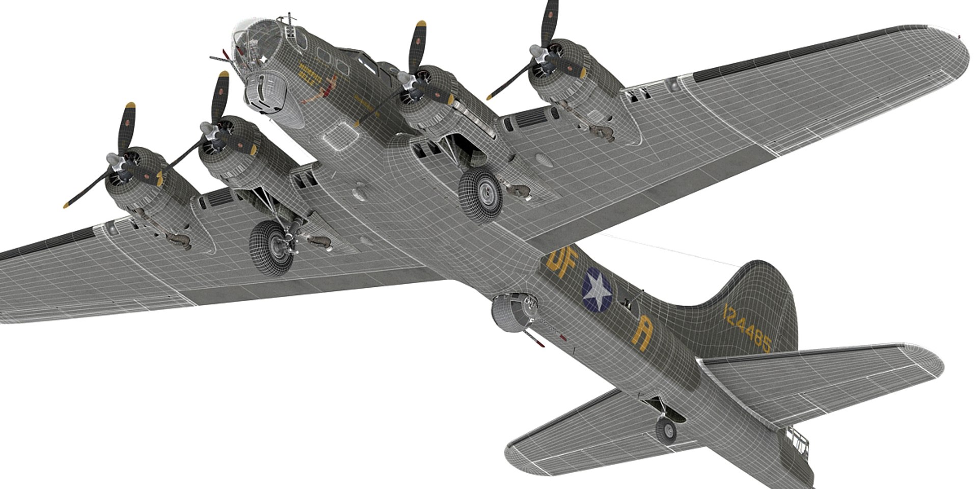 3D boeing b-17 - TurboSquid 1543672