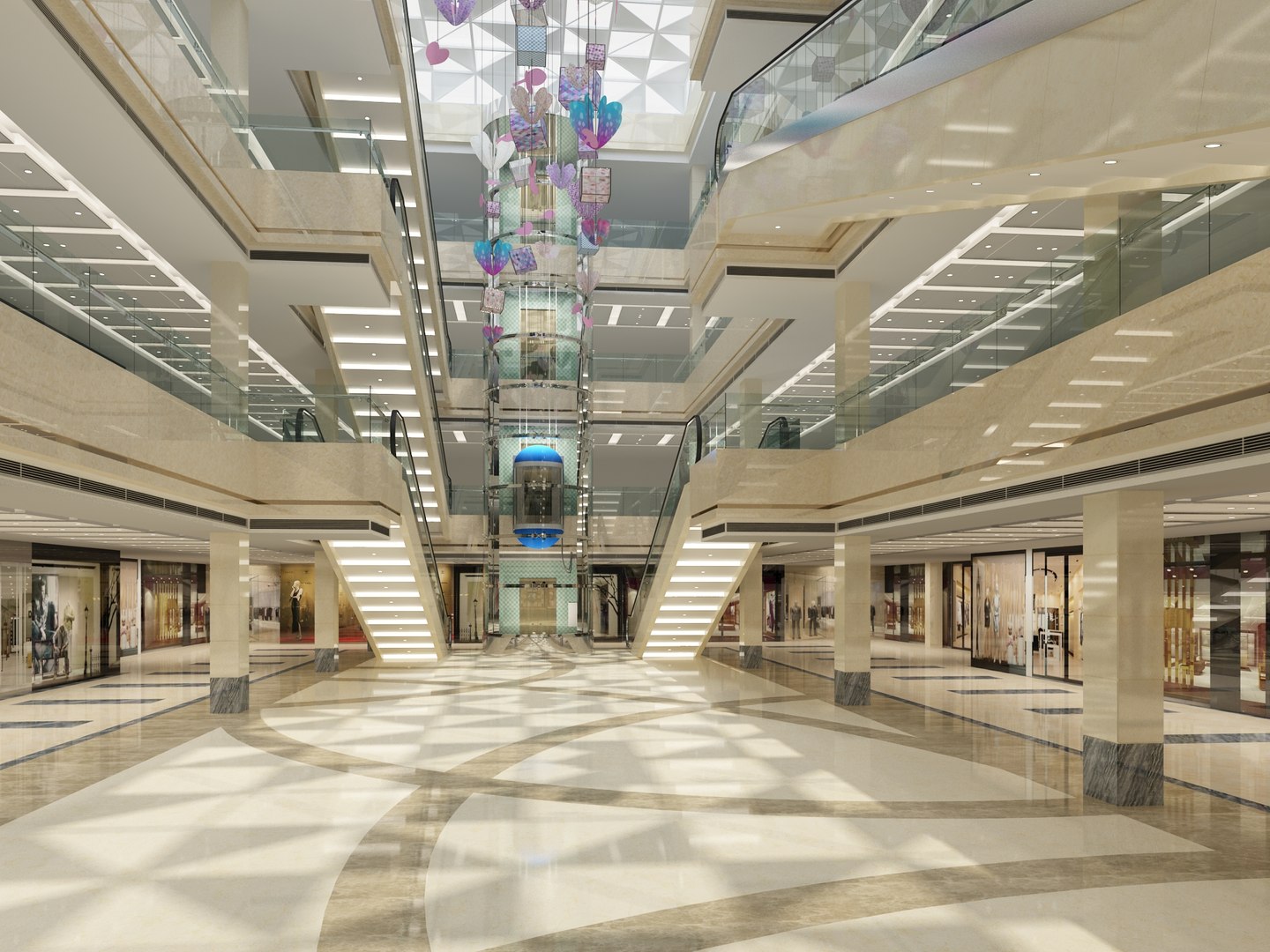 3D model Shopping Mall 23 - TurboSquid 2114900