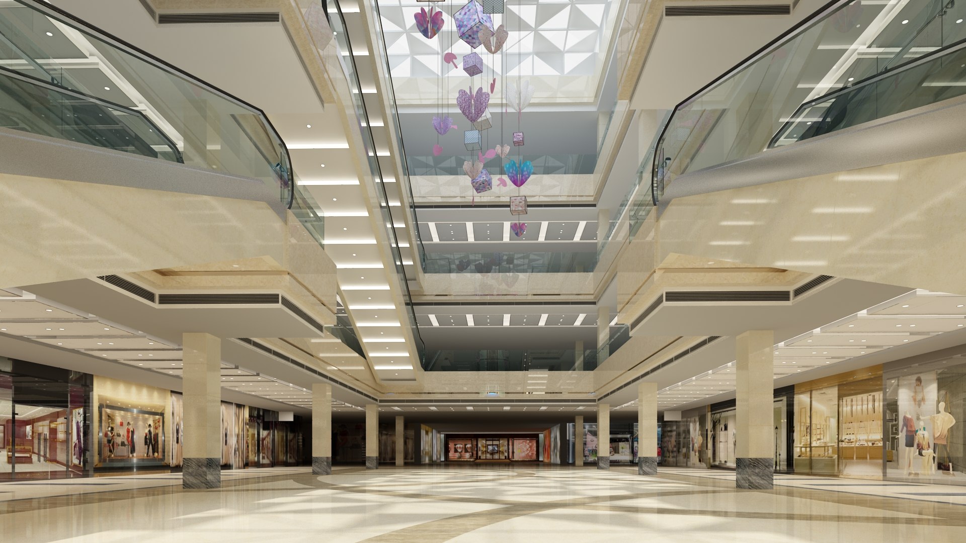 3D model Shopping Mall 23 - TurboSquid 2114900