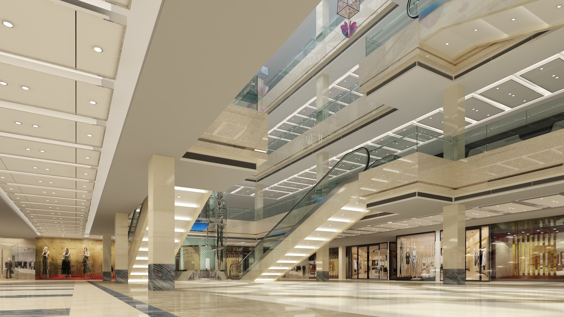 3D model Shopping Mall 23 - TurboSquid 2114900