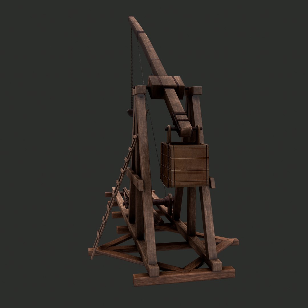 3D Trebuchet Ropes Ladder Model - TurboSquid 1406884