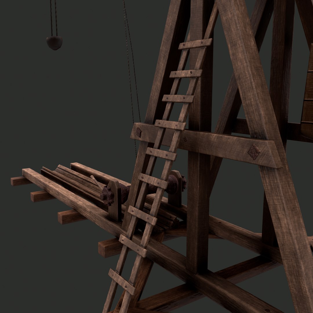 3D Trebuchet Ropes Ladder Model - TurboSquid 1406884