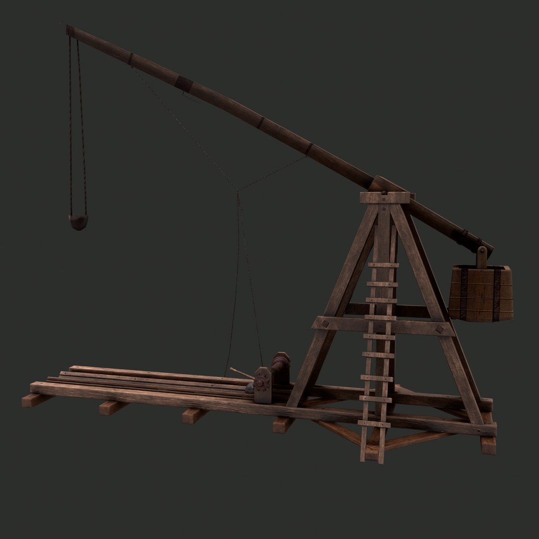 3D Trebuchet Ropes Ladder Model - TurboSquid 1406884