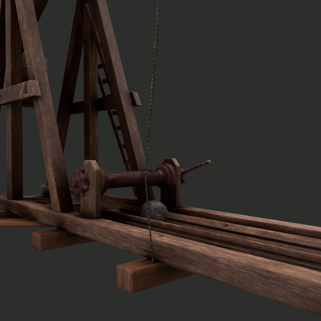 3D Trebuchet Ropes Ladder Model - TurboSquid 1406884