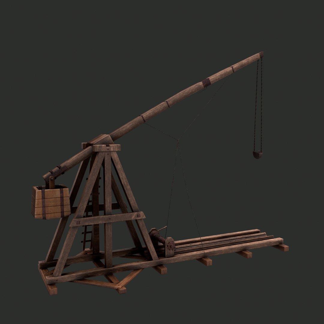 3D Trebuchet Ropes Ladder Model - TurboSquid 1406884
