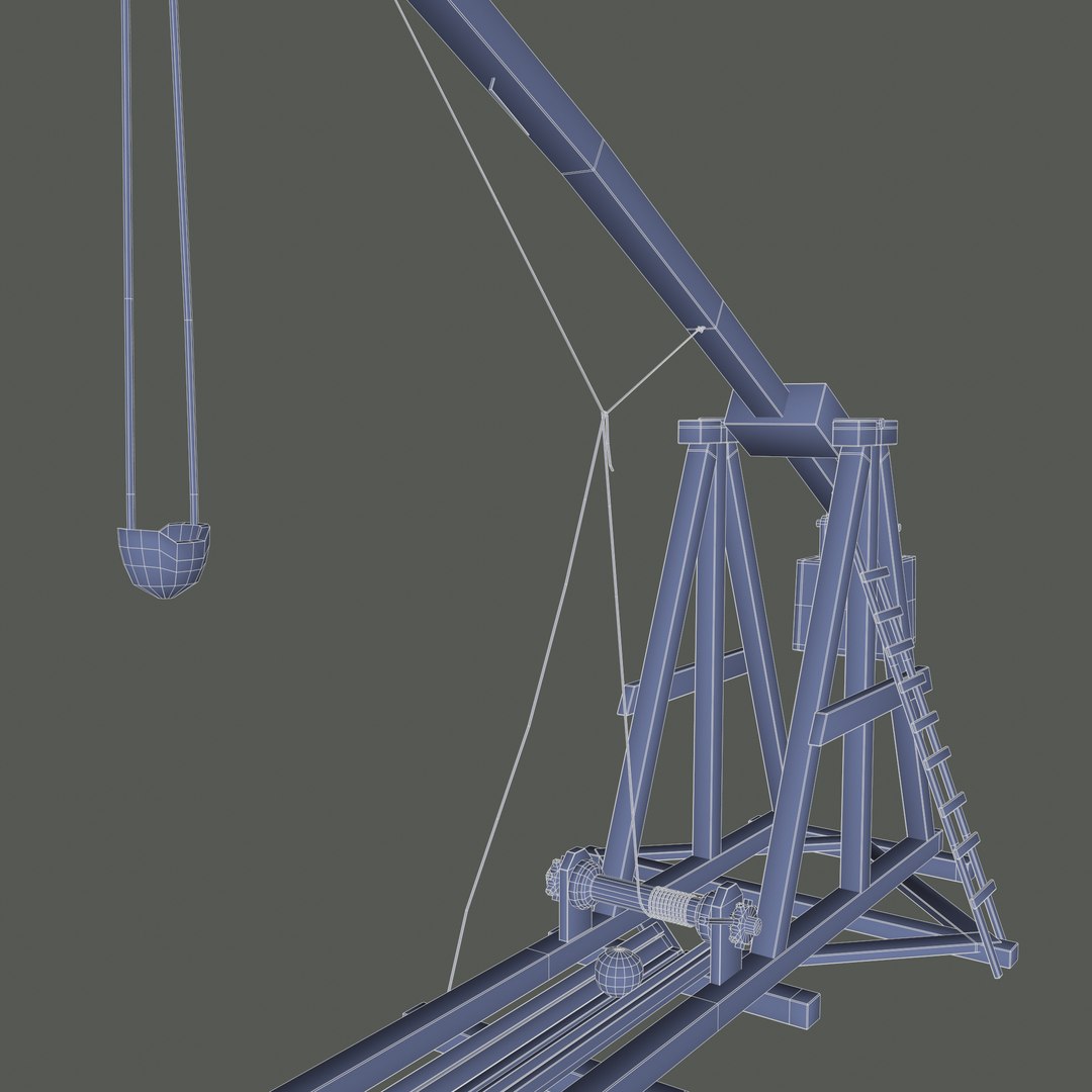 3D Trebuchet Ropes Ladder Model - TurboSquid 1406884