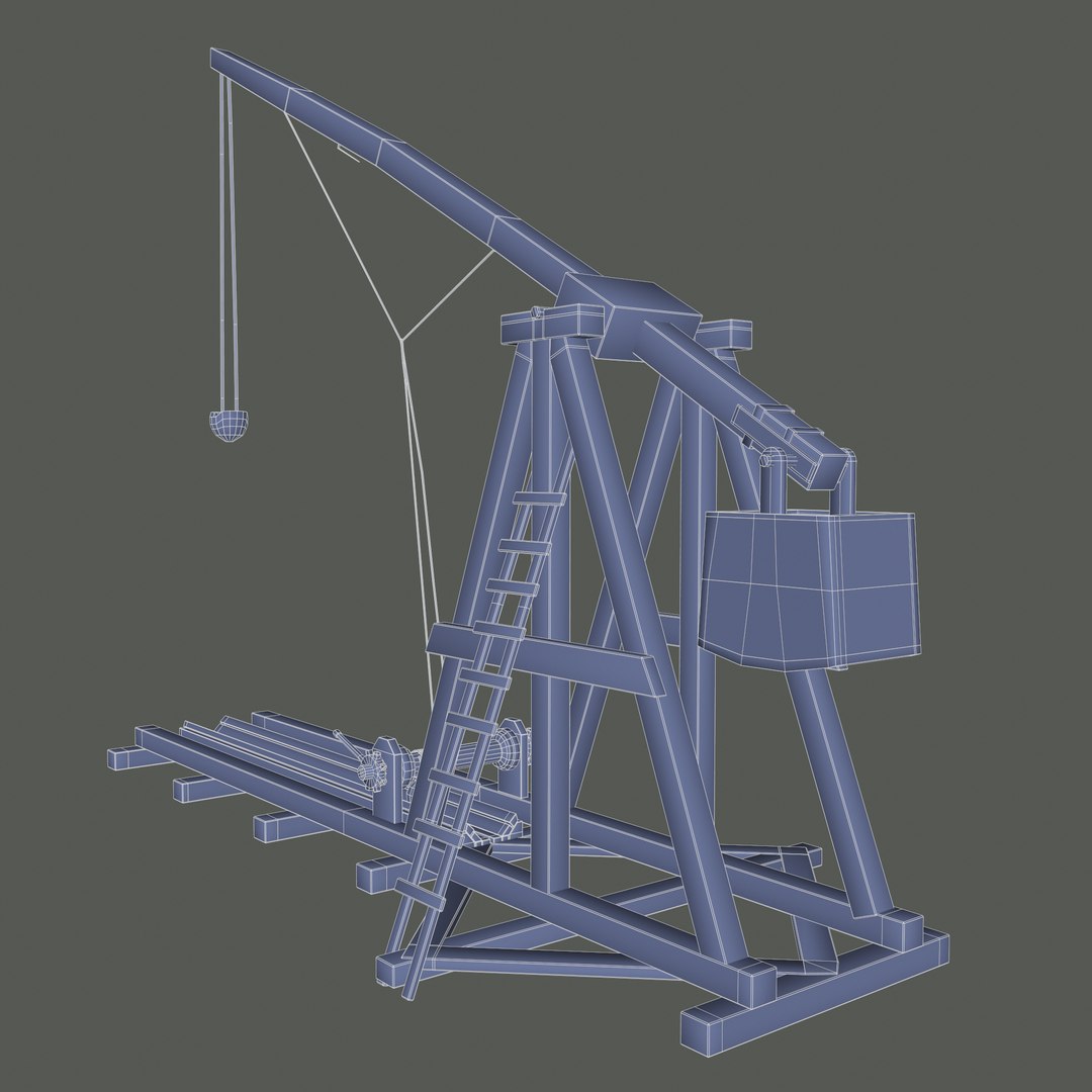 3D Trebuchet Ropes Ladder Model - TurboSquid 1406884
