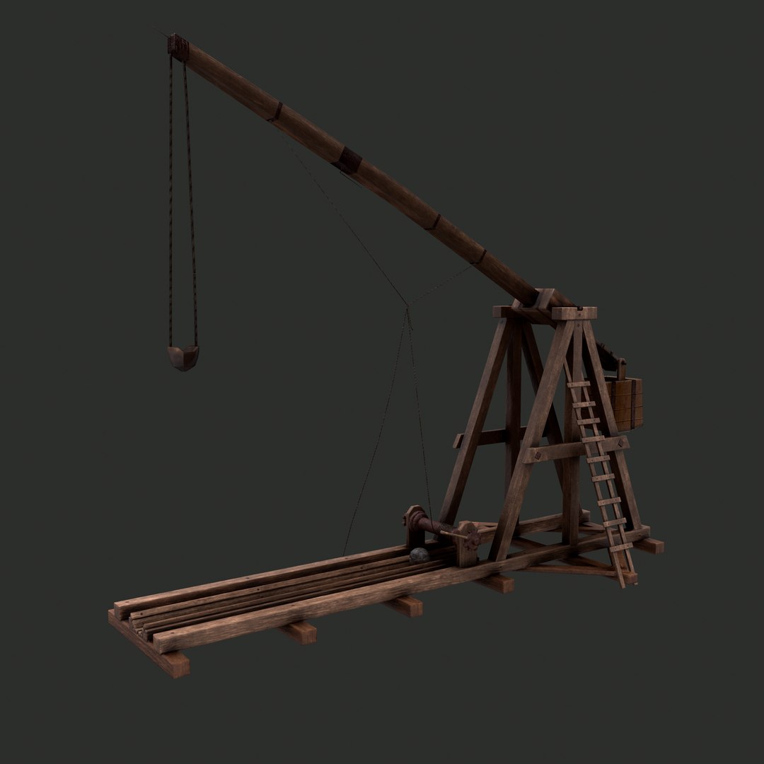 3D Trebuchet Ropes Ladder Model - TurboSquid 1406884