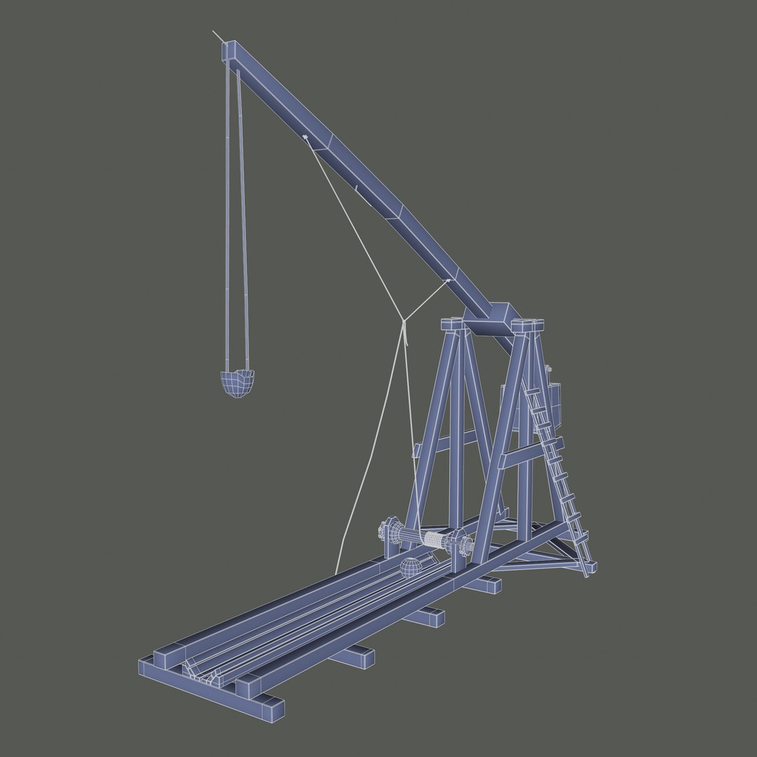 3D Trebuchet Ropes Ladder Model - TurboSquid 1406884
