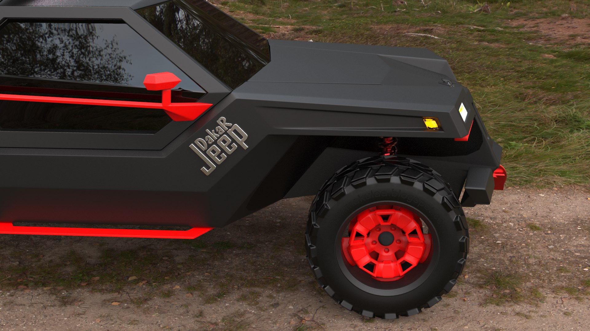 3D Model NEW JEEP DAKAR CONCEPT DESIGN - TurboSquid 1720033