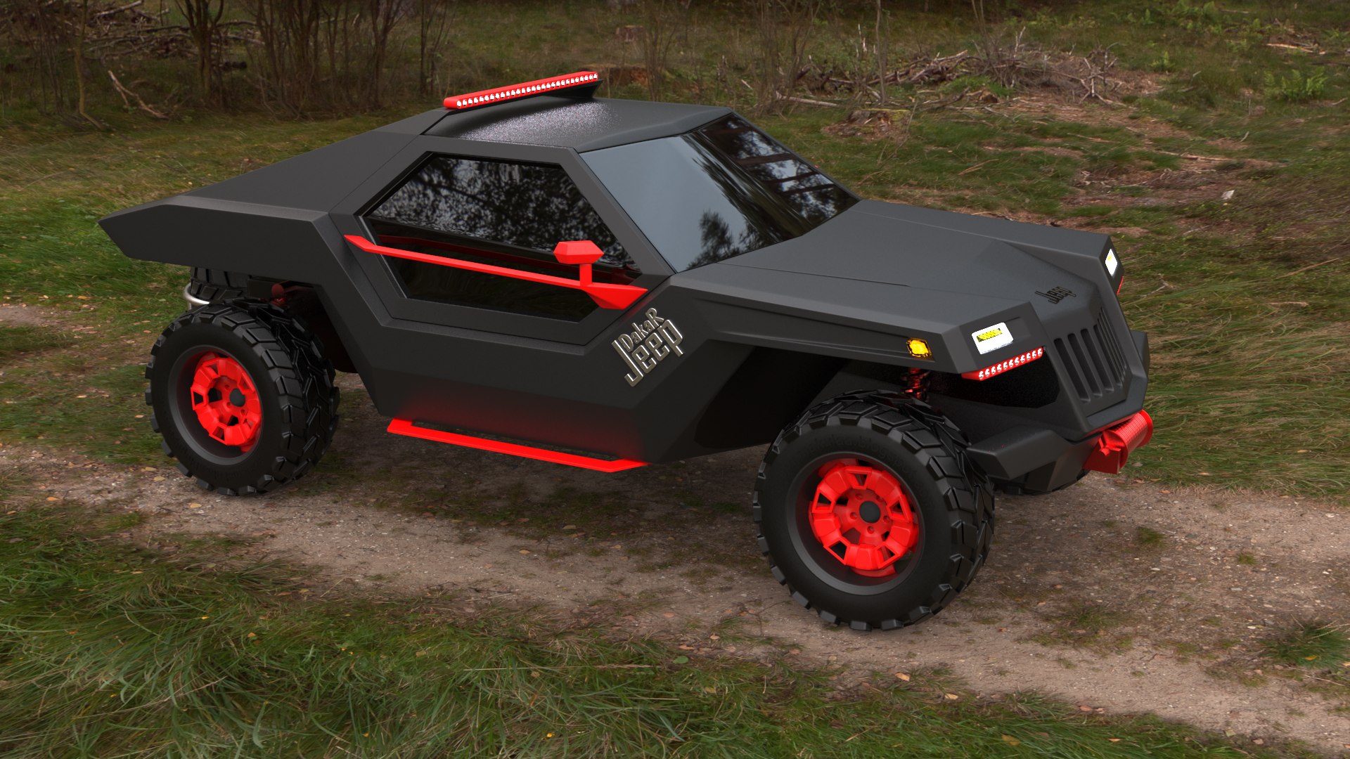 3D Model NEW JEEP DAKAR CONCEPT DESIGN - TurboSquid 1720033