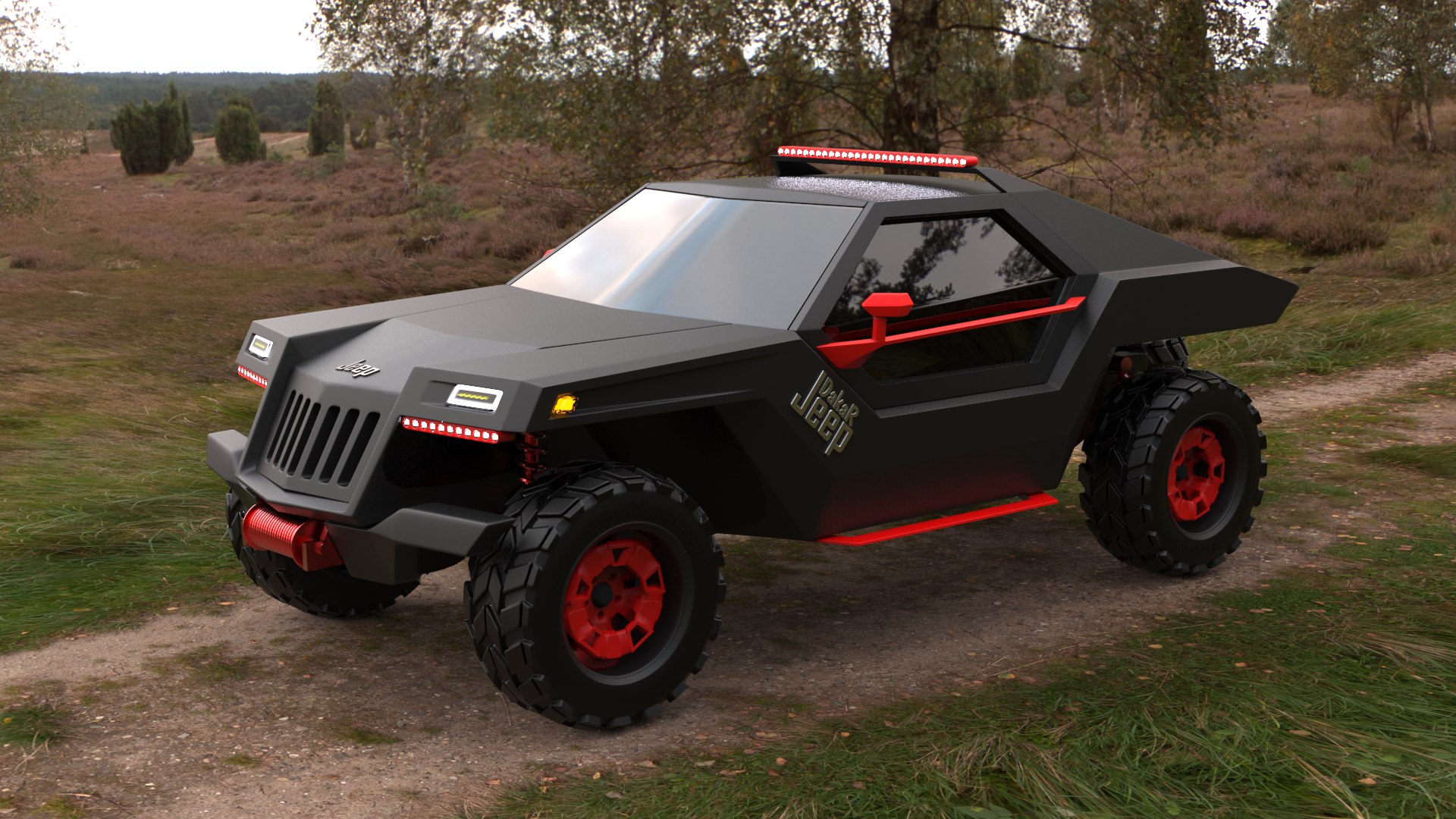 3D Model NEW JEEP DAKAR CONCEPT DESIGN - TurboSquid 1720033