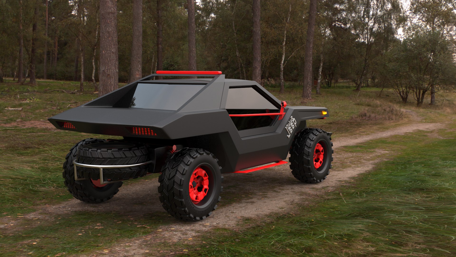 3D Model NEW JEEP DAKAR CONCEPT DESIGN - TurboSquid 1720033