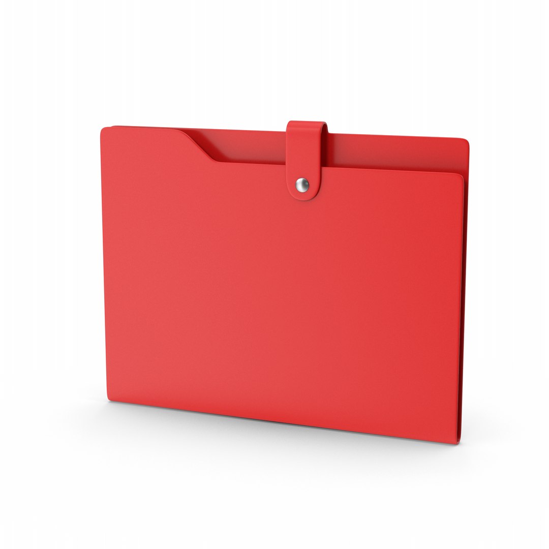 3D Red File Folder - TurboSquid 1954820