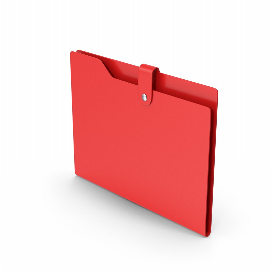 3D Red File Folder - TurboSquid 1954820