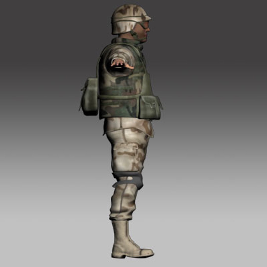 Soldier 3d Max