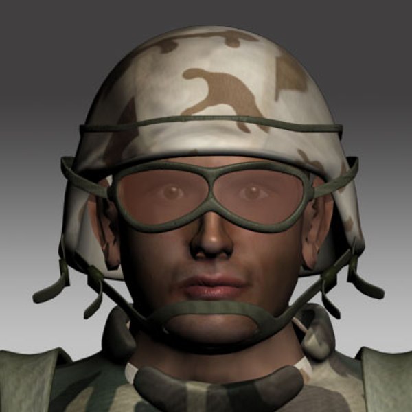 soldier 3d max
