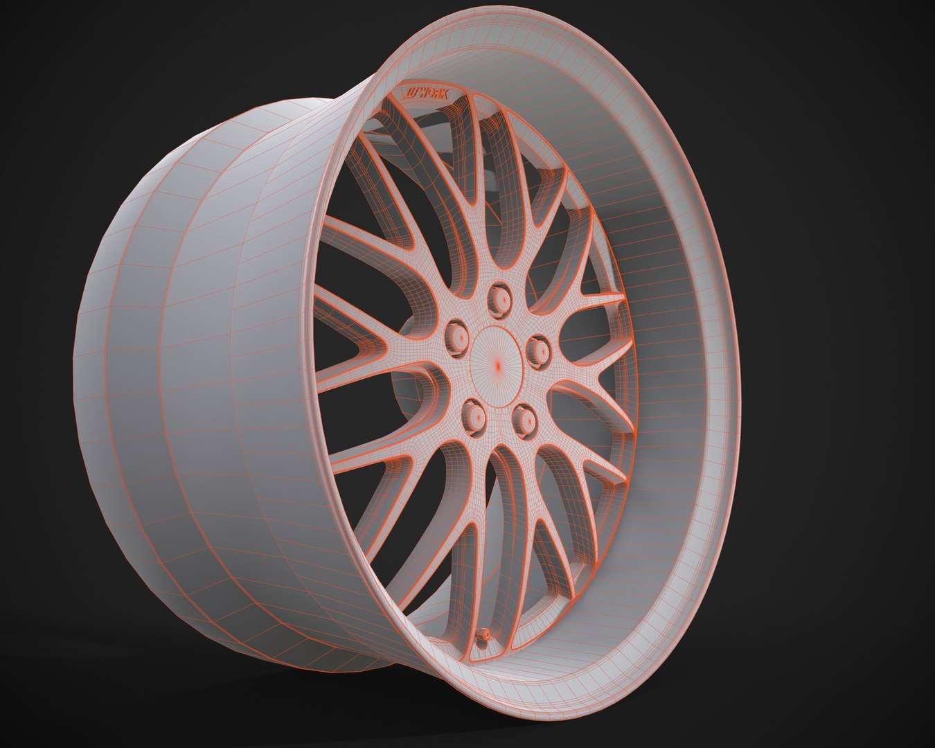 3D Rim Gnosis Work Wheels Model - TurboSquid 1535033