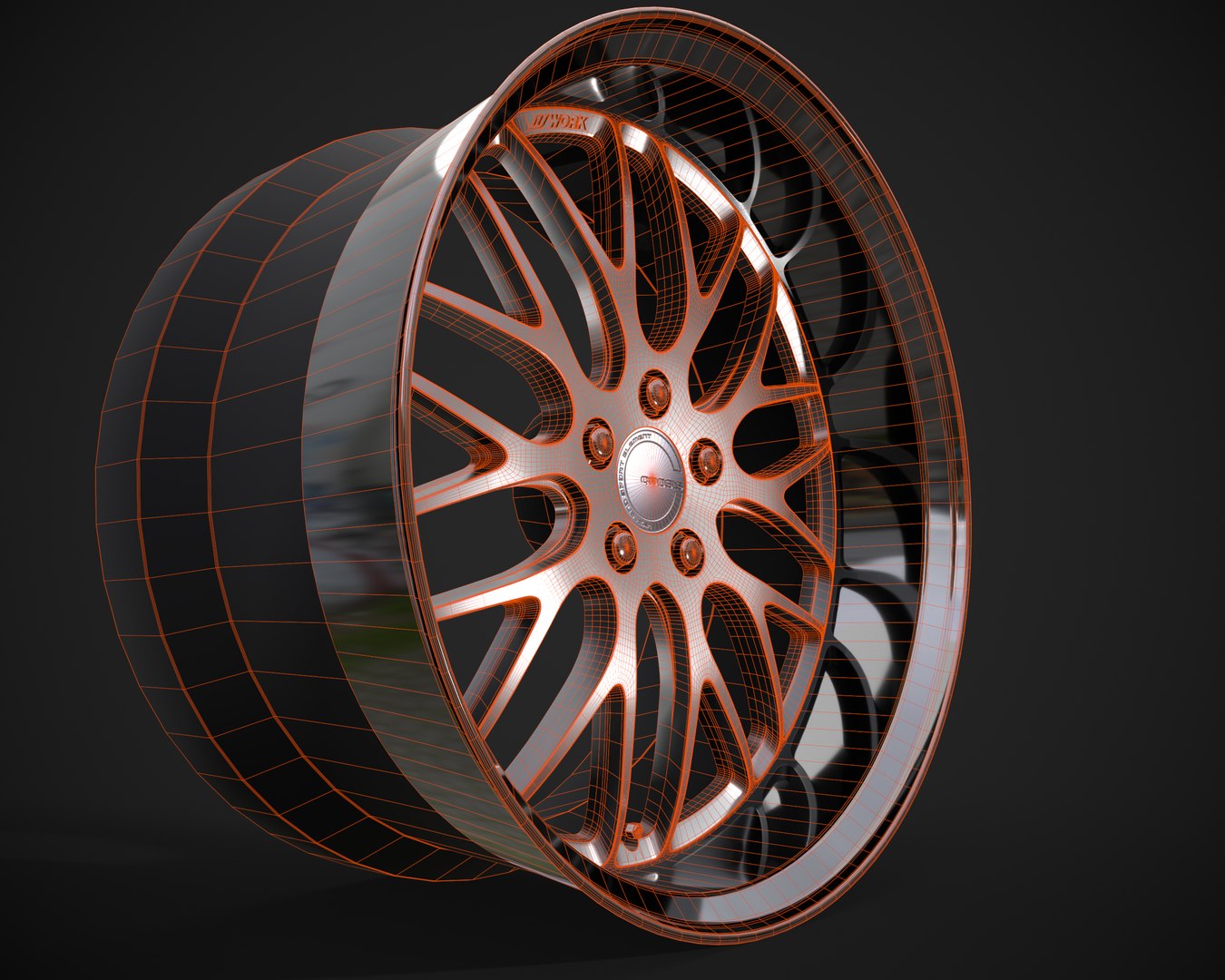 3D Rim Gnosis Work Wheels Model - TurboSquid 1535033
