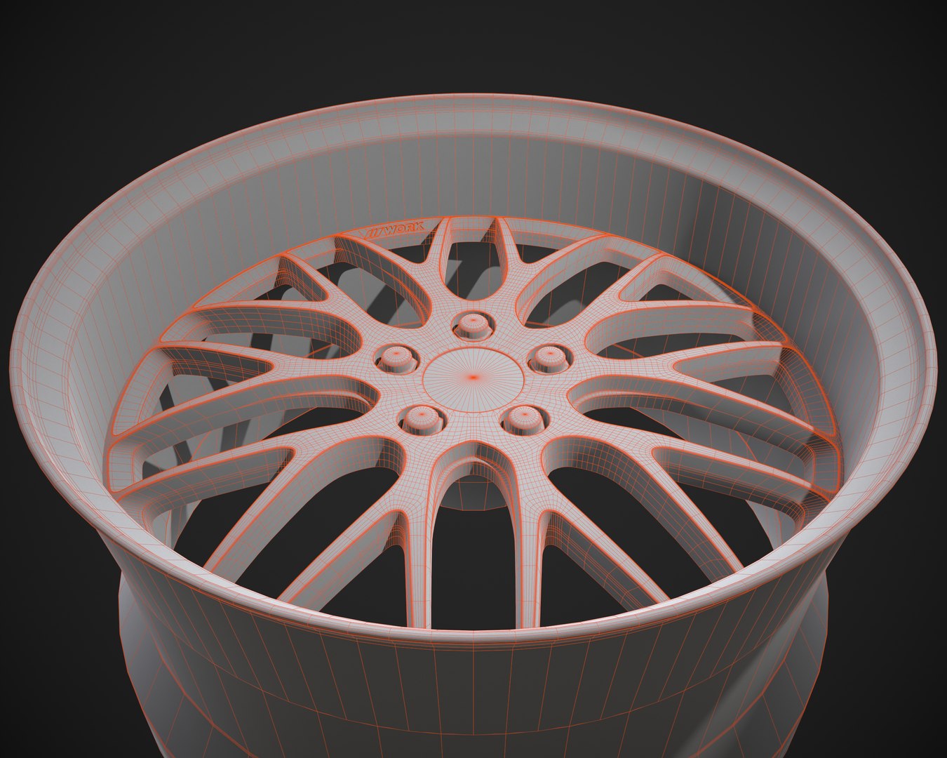 3D Rim Gnosis Work Wheels Model - TurboSquid 1535033