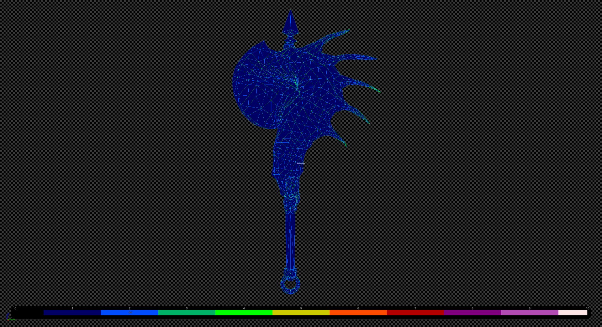 Fantasy RPG Monster Hunter Weapon - Fish Creature Axe Hammer Warhammer ...