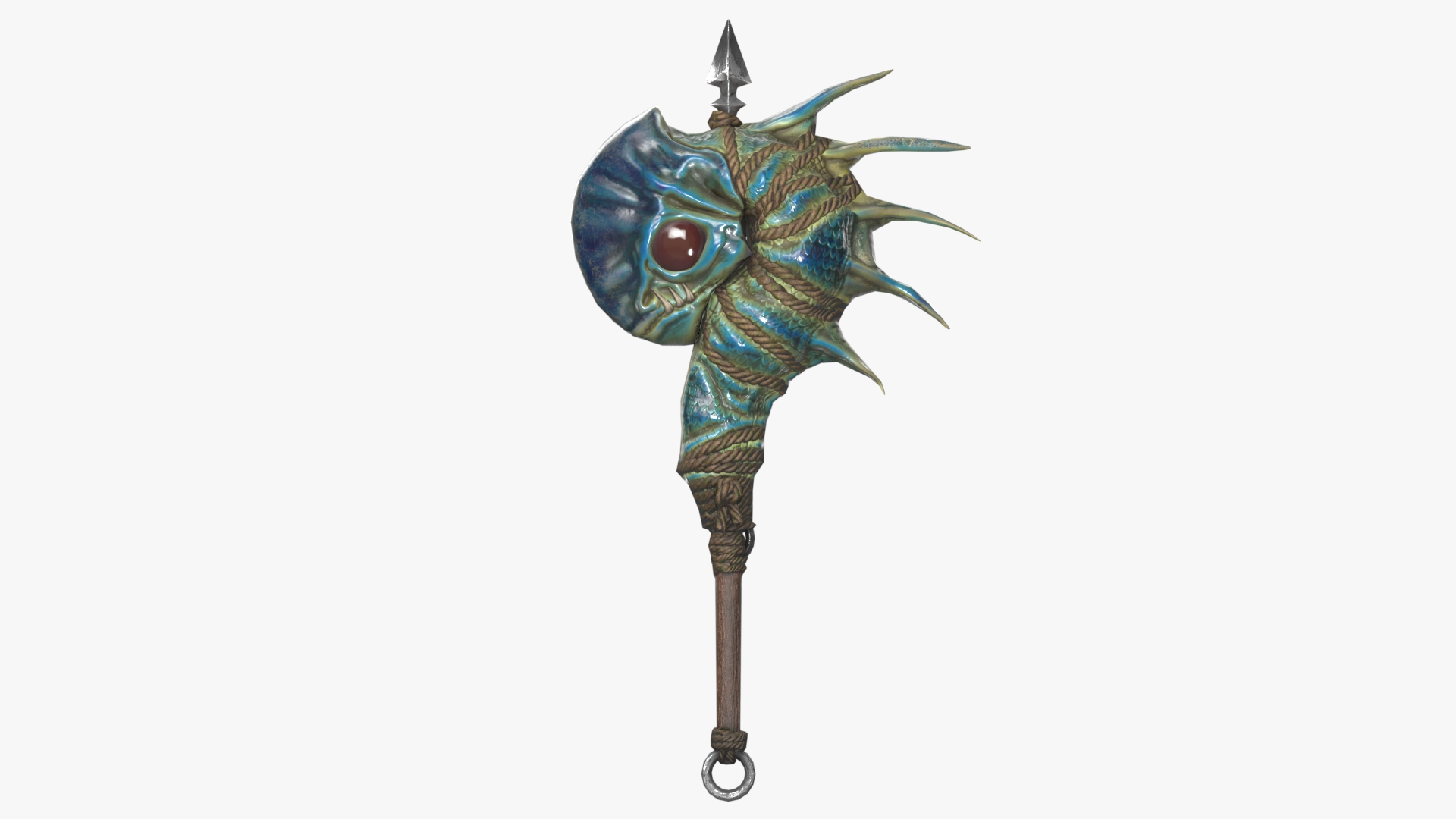 Fantasy RPG Monster Hunter Weapon - Fish Creature Axe Hammer Warhammer ...