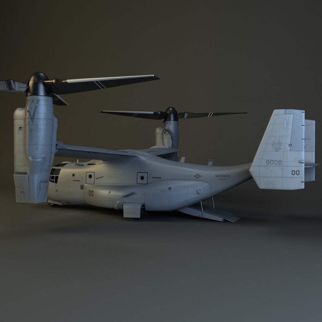 3d model of mv-22 osprey