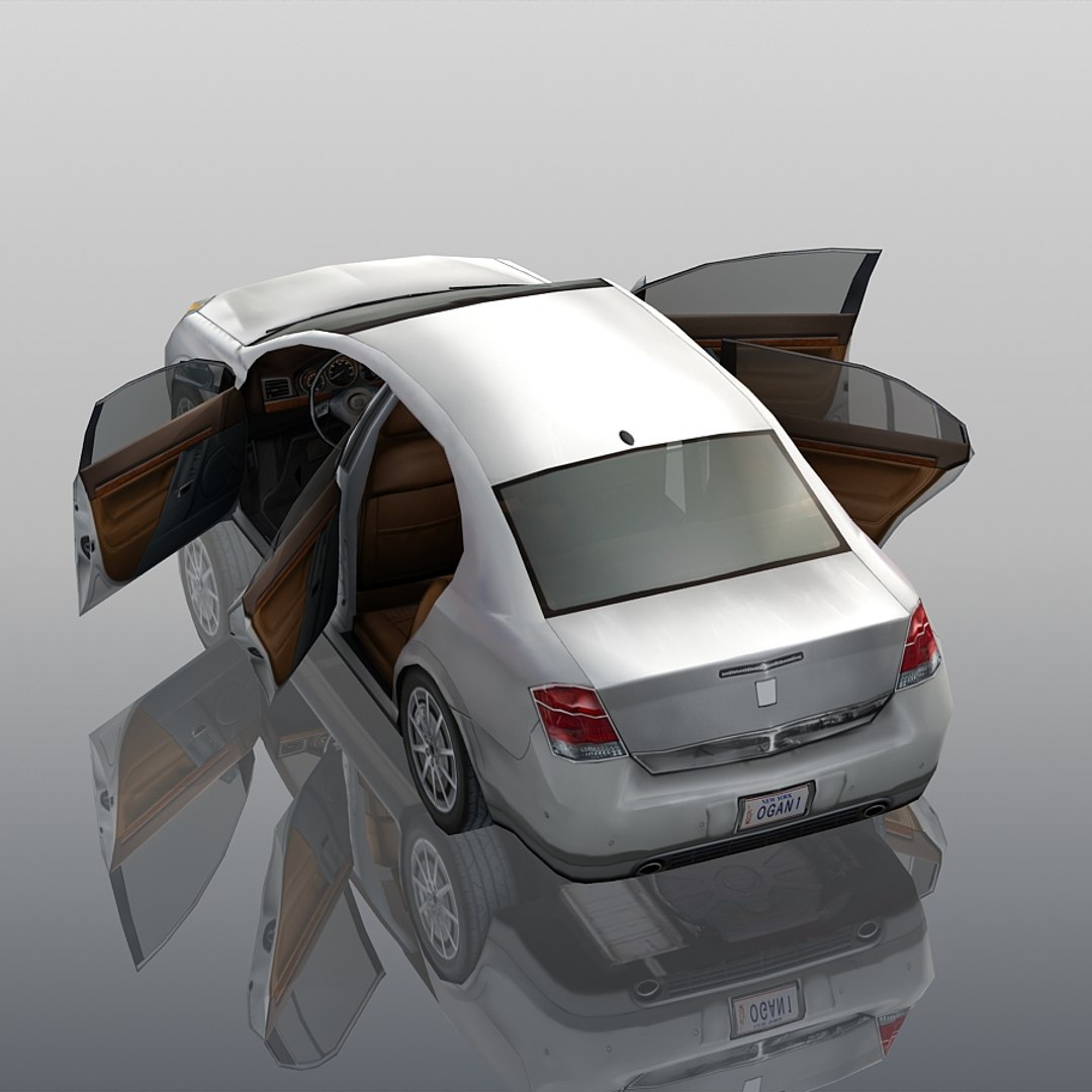 3D Generic Sedan Car Details - TurboSquid 1349069