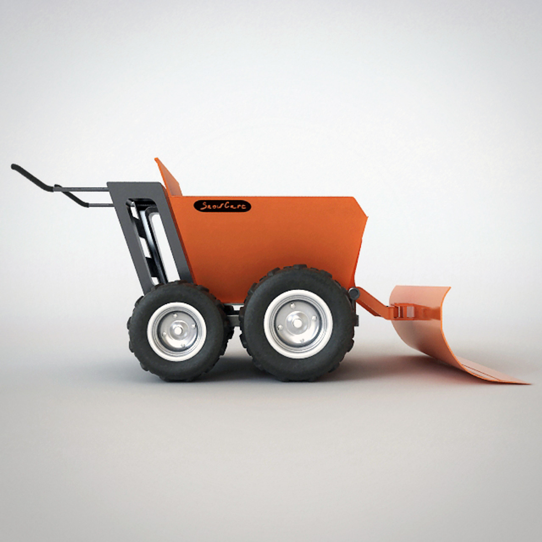 3d model muck-truck snow plough