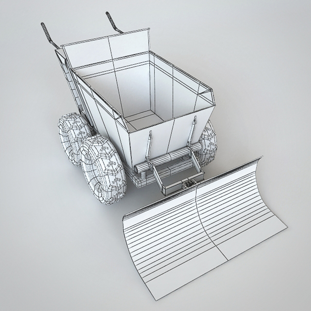 3d model muck-truck snow plough
