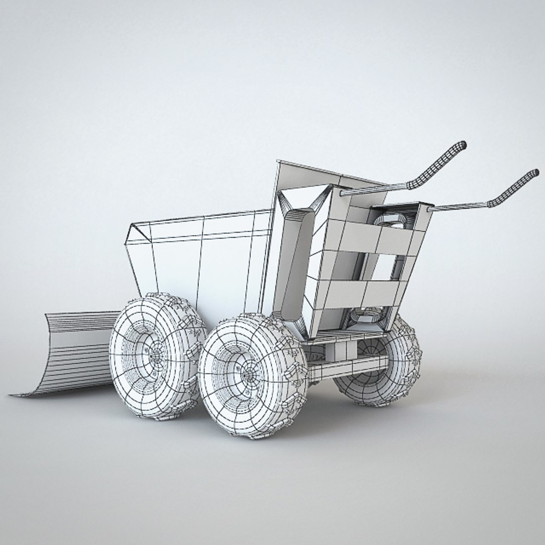 3d Model Muck-truck Snow Plough