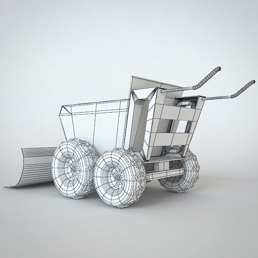 3d model muck-truck snow plough