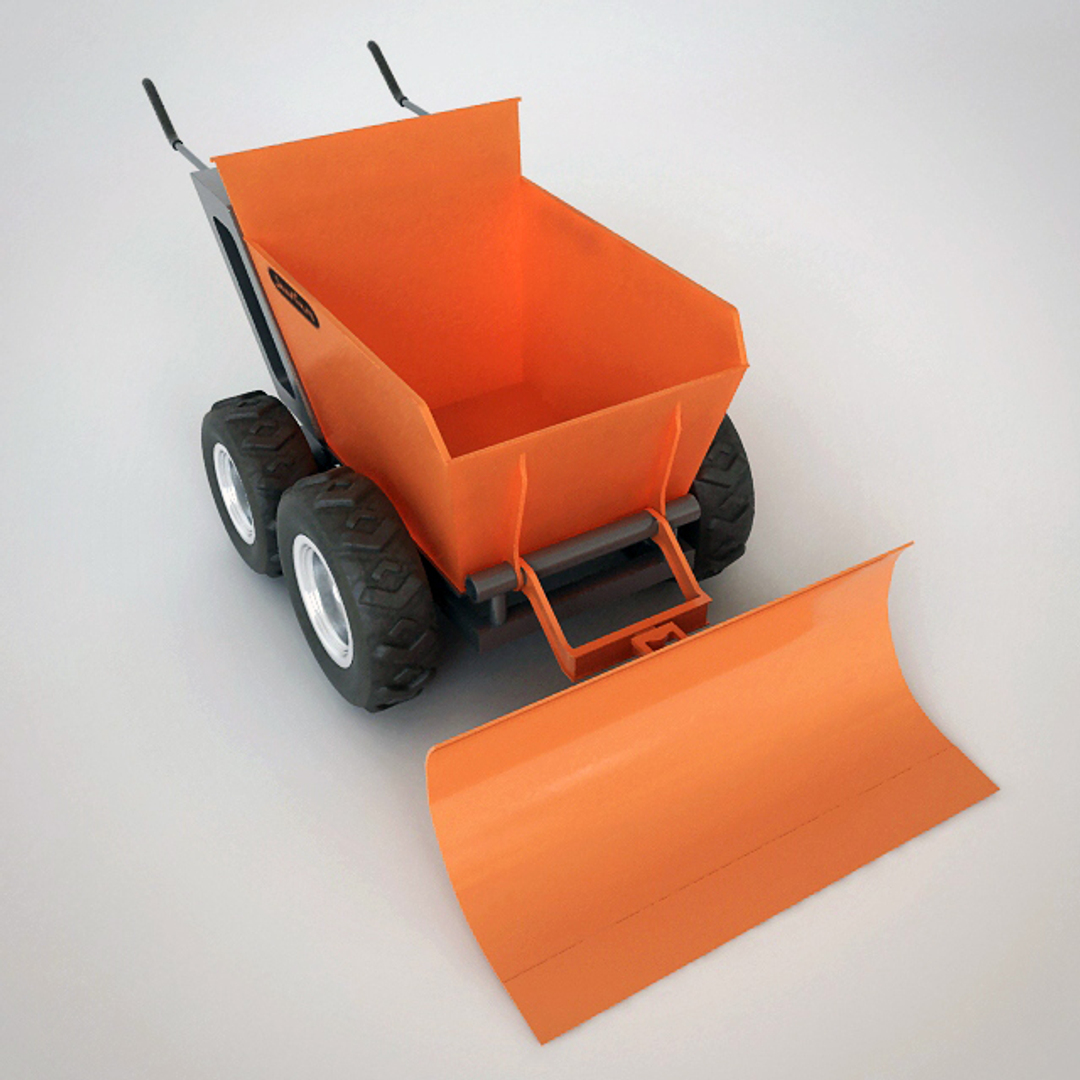 3d model muck-truck snow plough