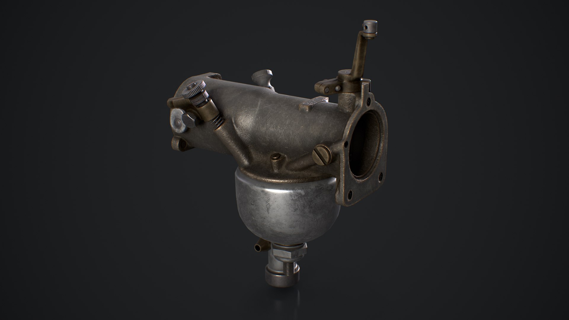 3D Model Vintage Carburetor - TurboSquid 2035228