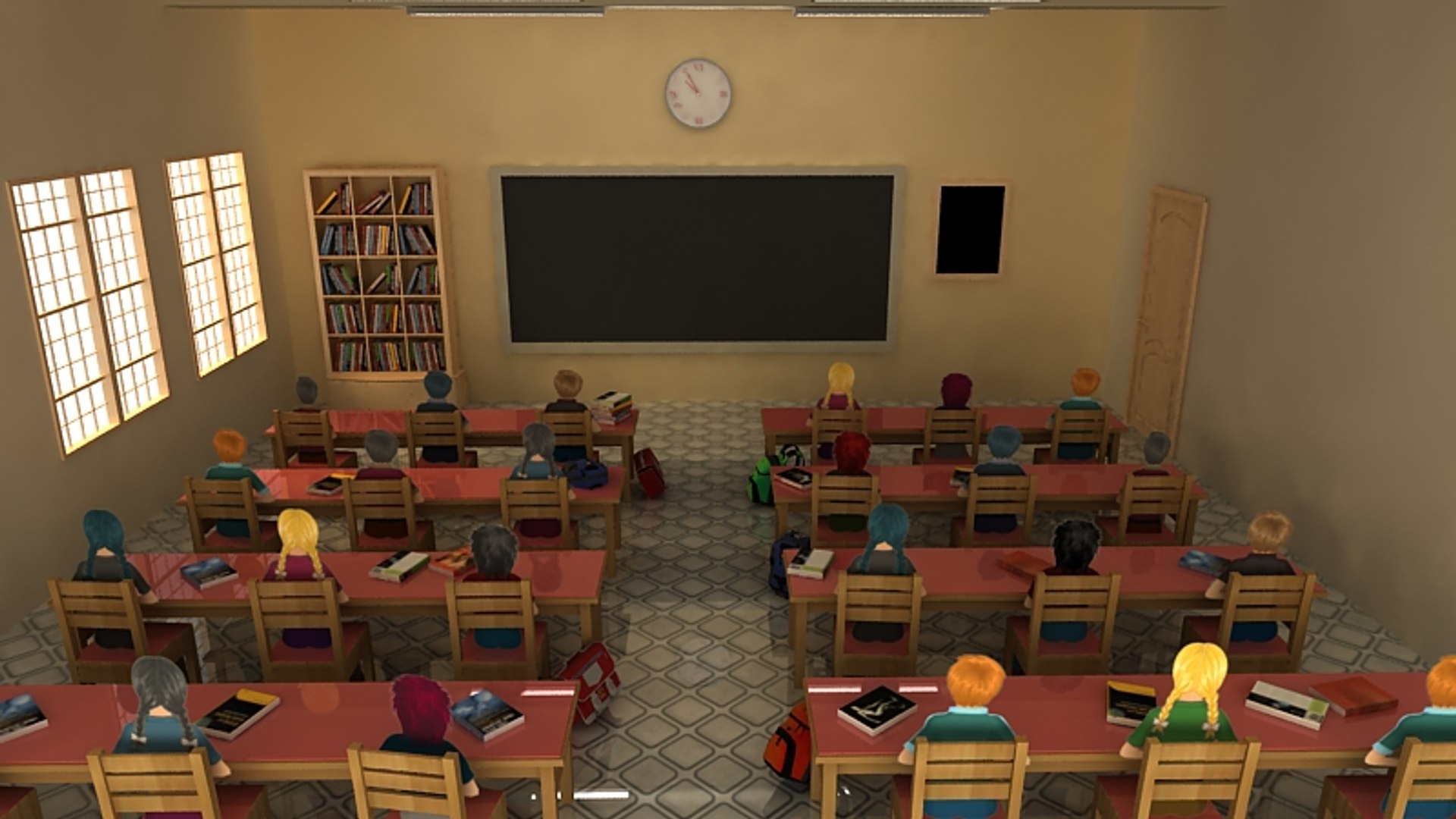 class room 3d max