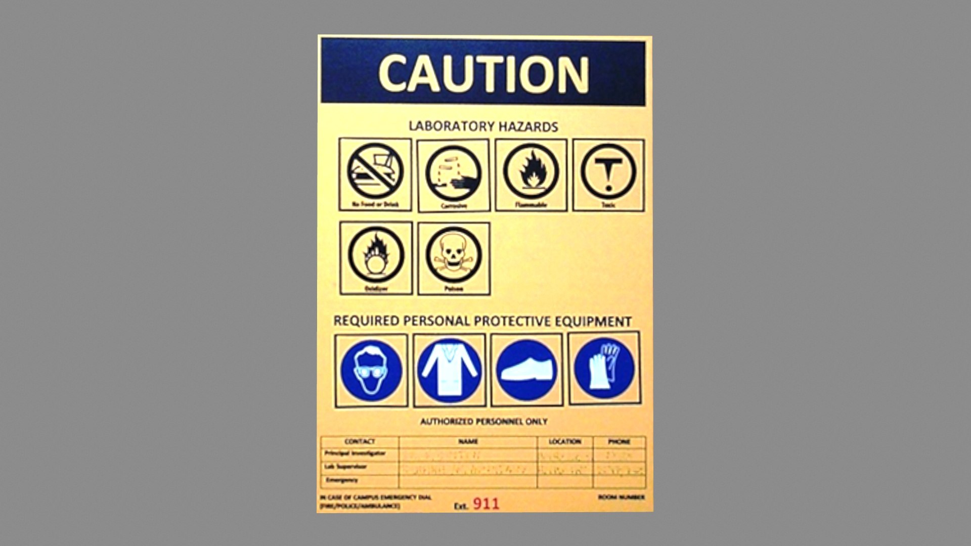 CAUTION Poster 3D Model - TurboSquid 2331777