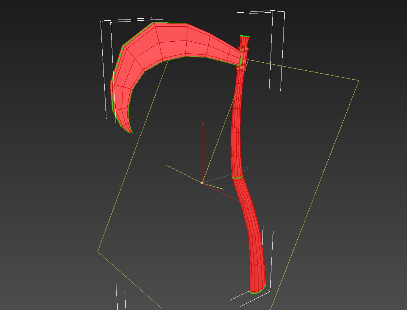 Scythe Cartoon 3D Model - TurboSquid 1471805