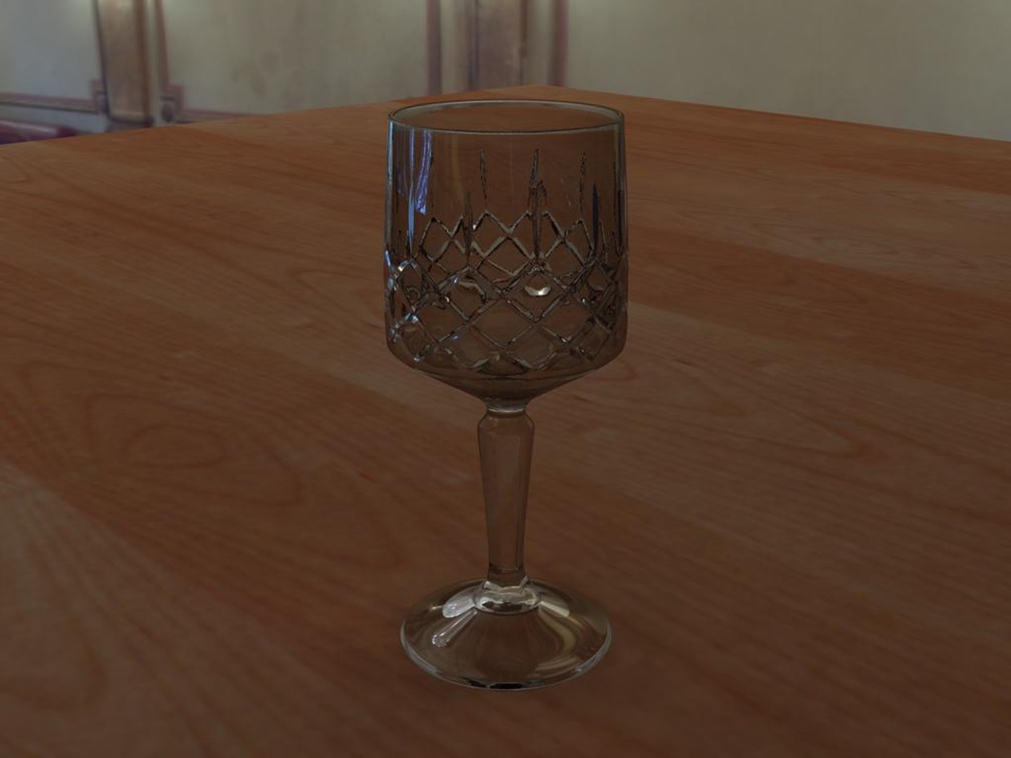 Crystal Glass 3d Model