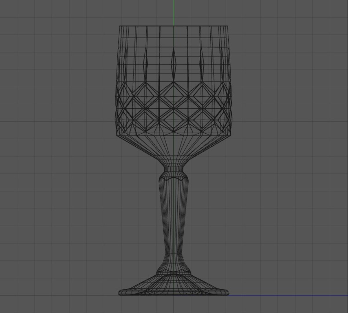 Crystal Glass 3d Model