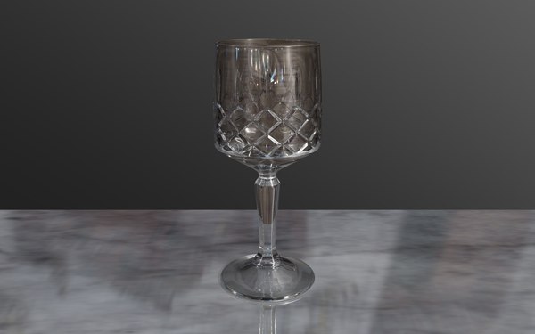 crystal glass 3d model