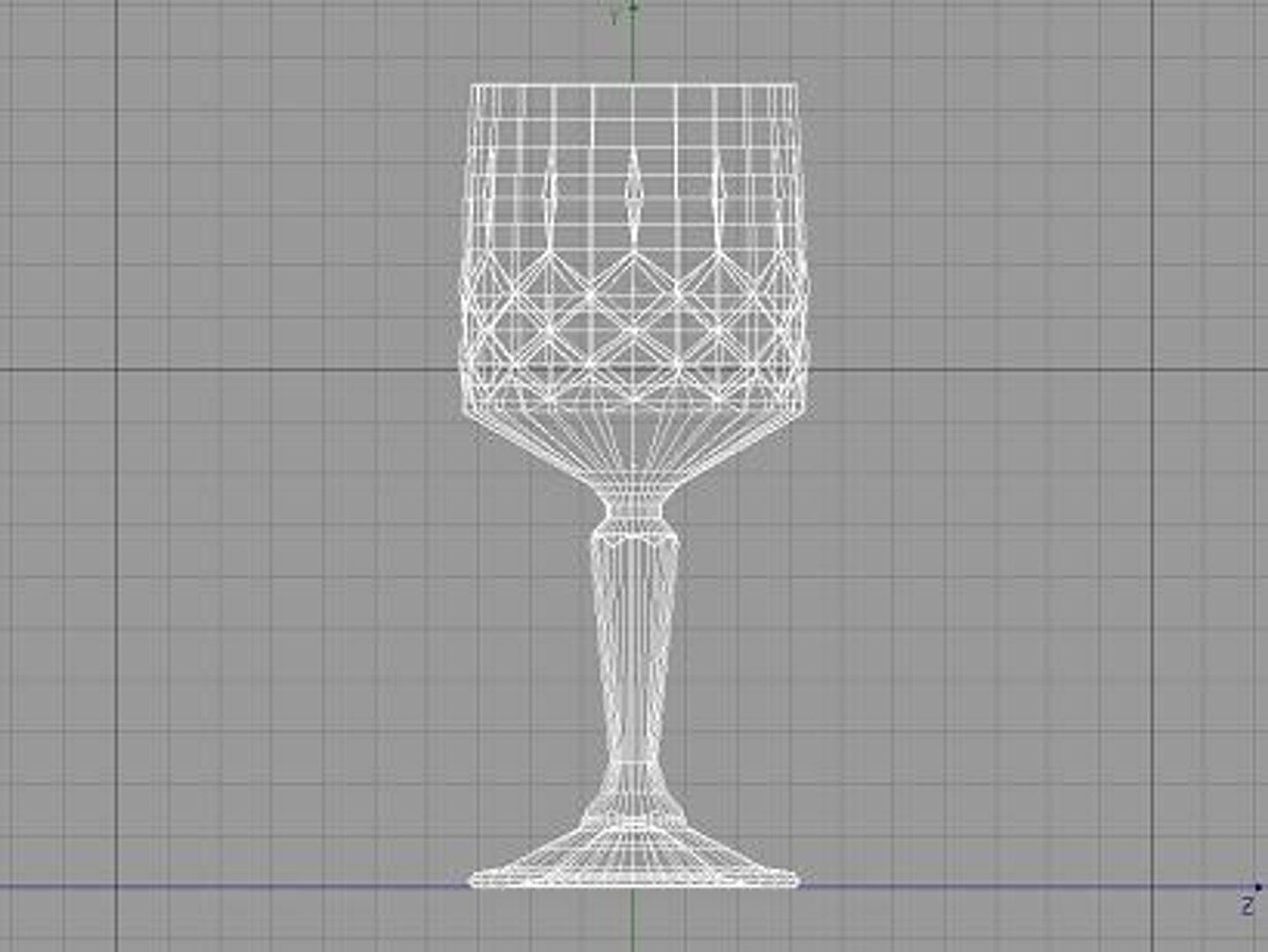Crystal Glass 3d Model