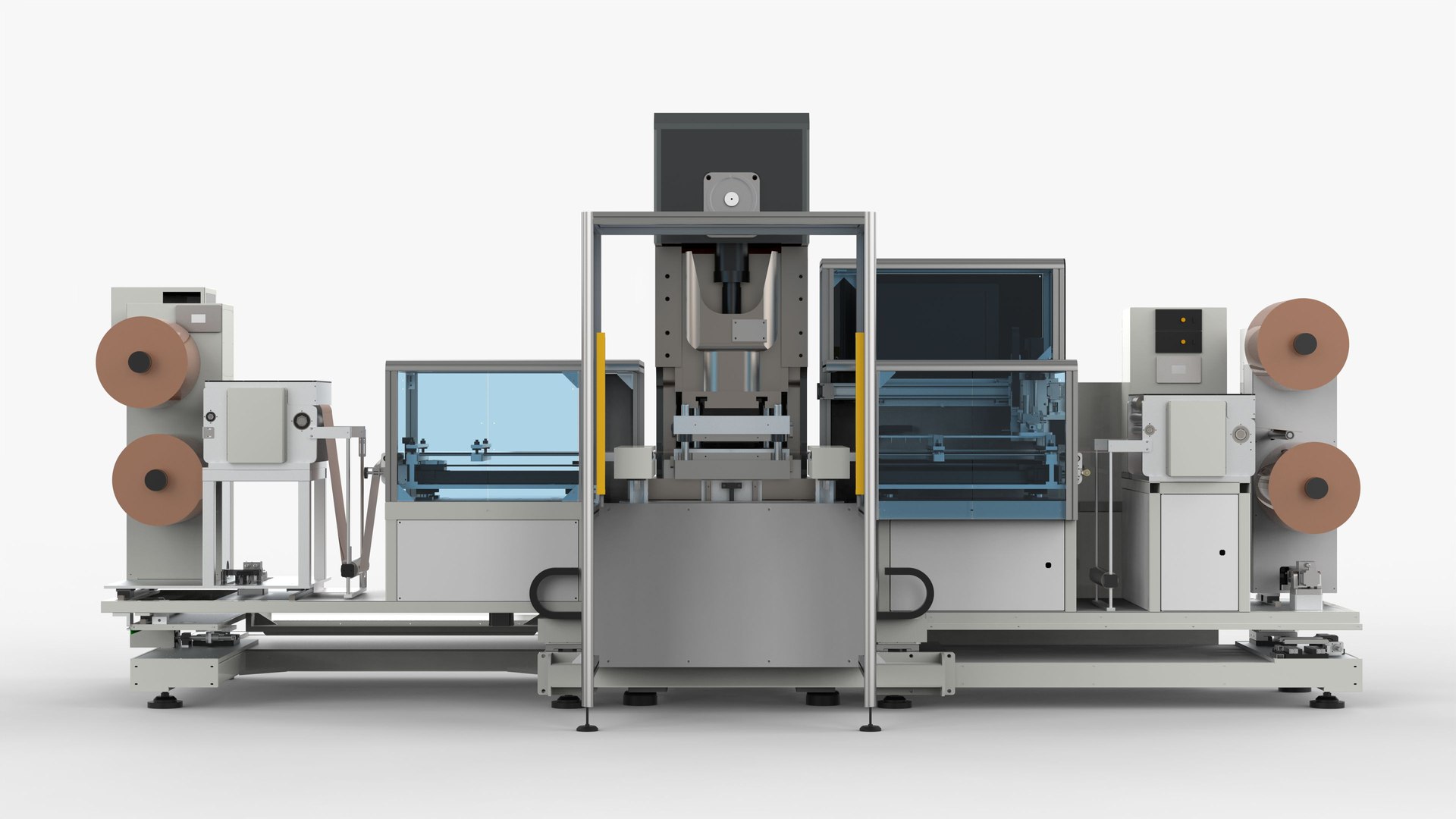 Automatic Film Punching And Cutting Machine 3D Model - TurboSquid 1935802