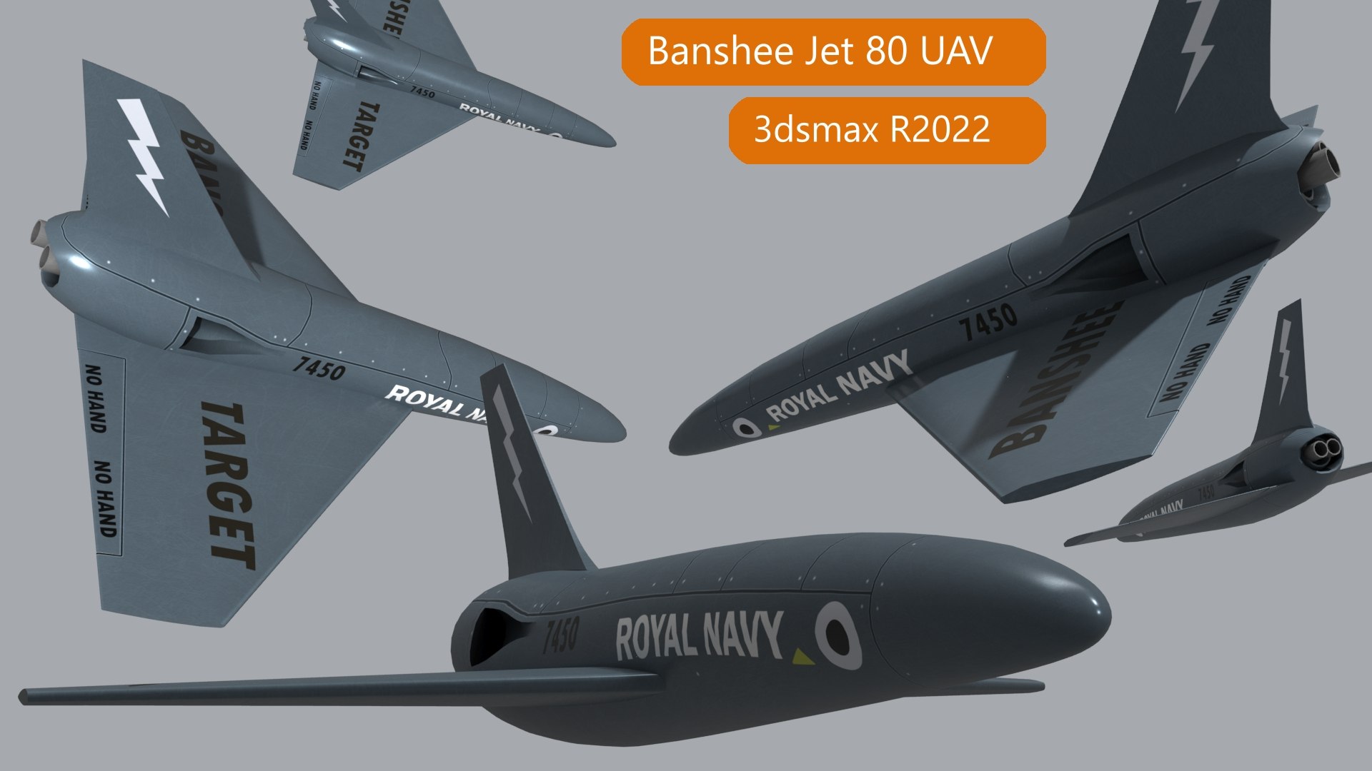 3D Banshee Jet 80 - TurboSquid 2200678
