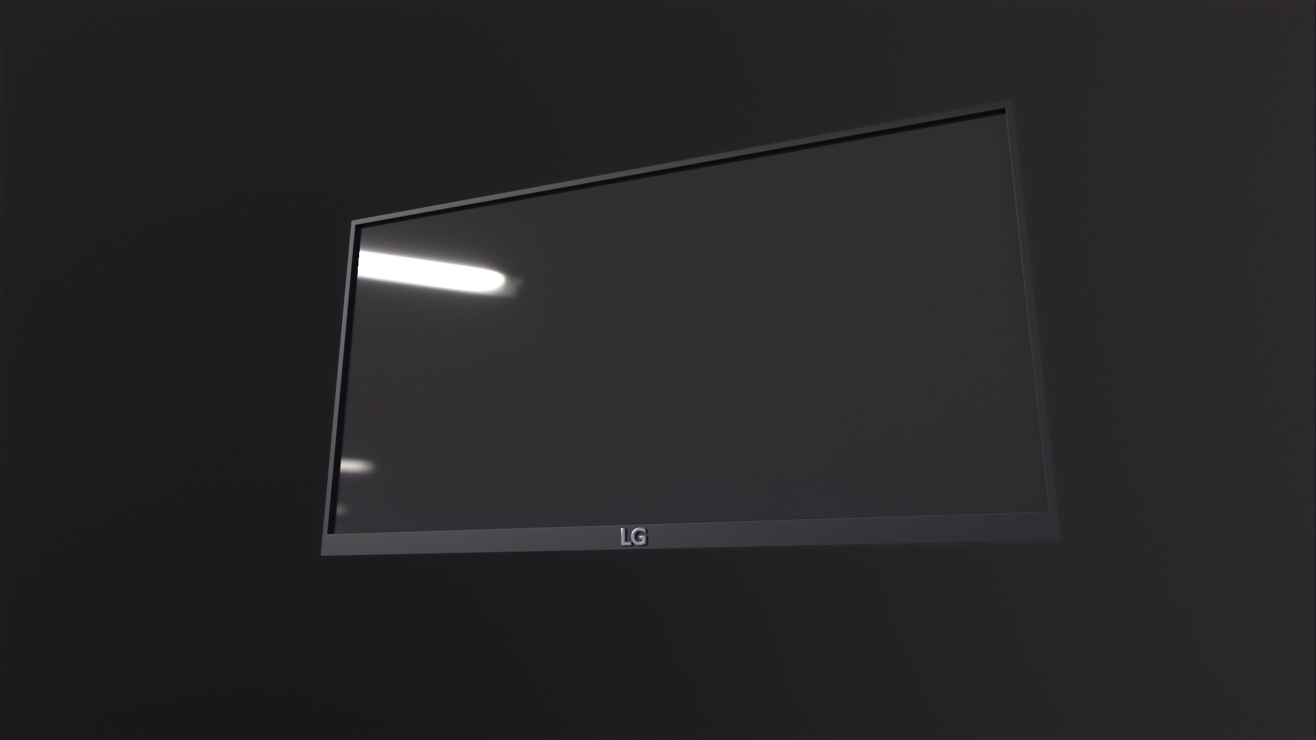 Flat Screen Wall TV 3D Model - TurboSquid 2096438