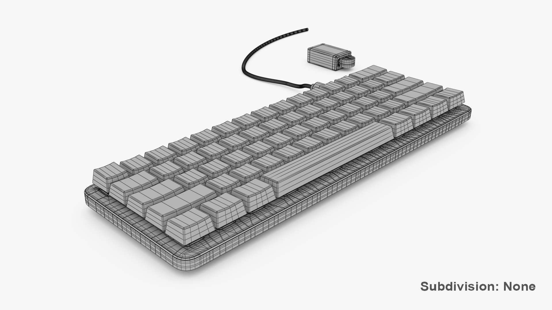 3D Model Compact Wireless Keyboard - TurboSquid 2122051