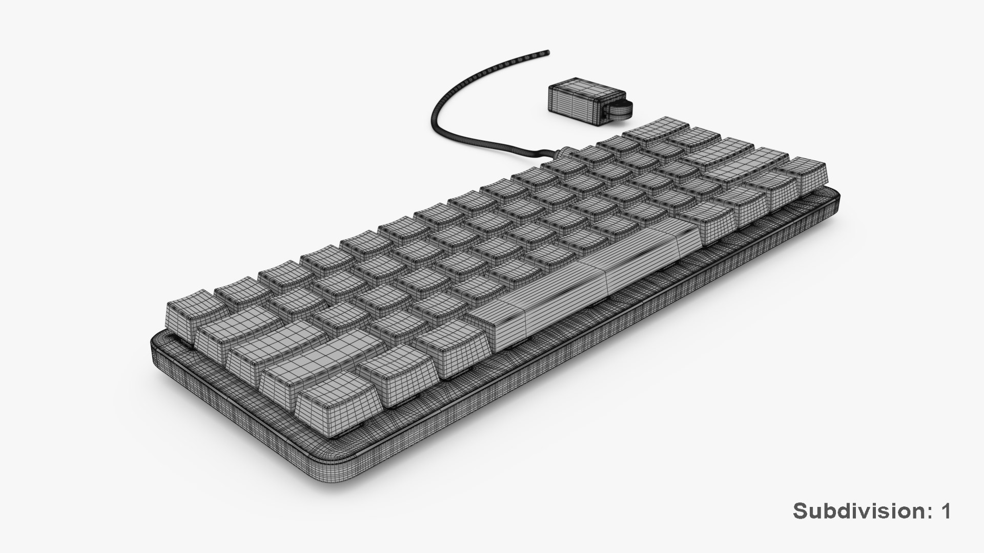 3D Model Compact Wireless Keyboard - TurboSquid 2122051