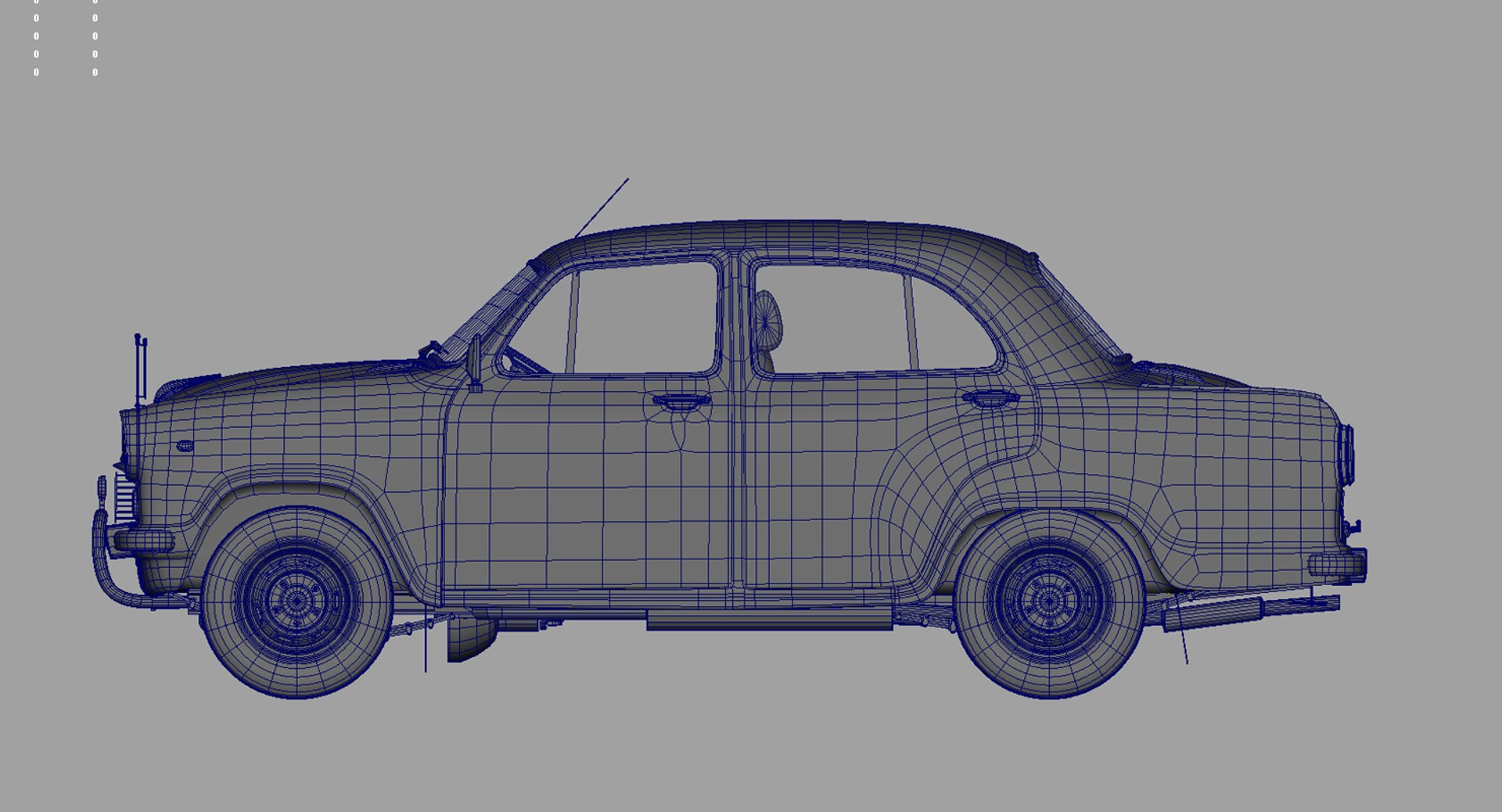 Ambassador Car 3D Model - TurboSquid 1540319
