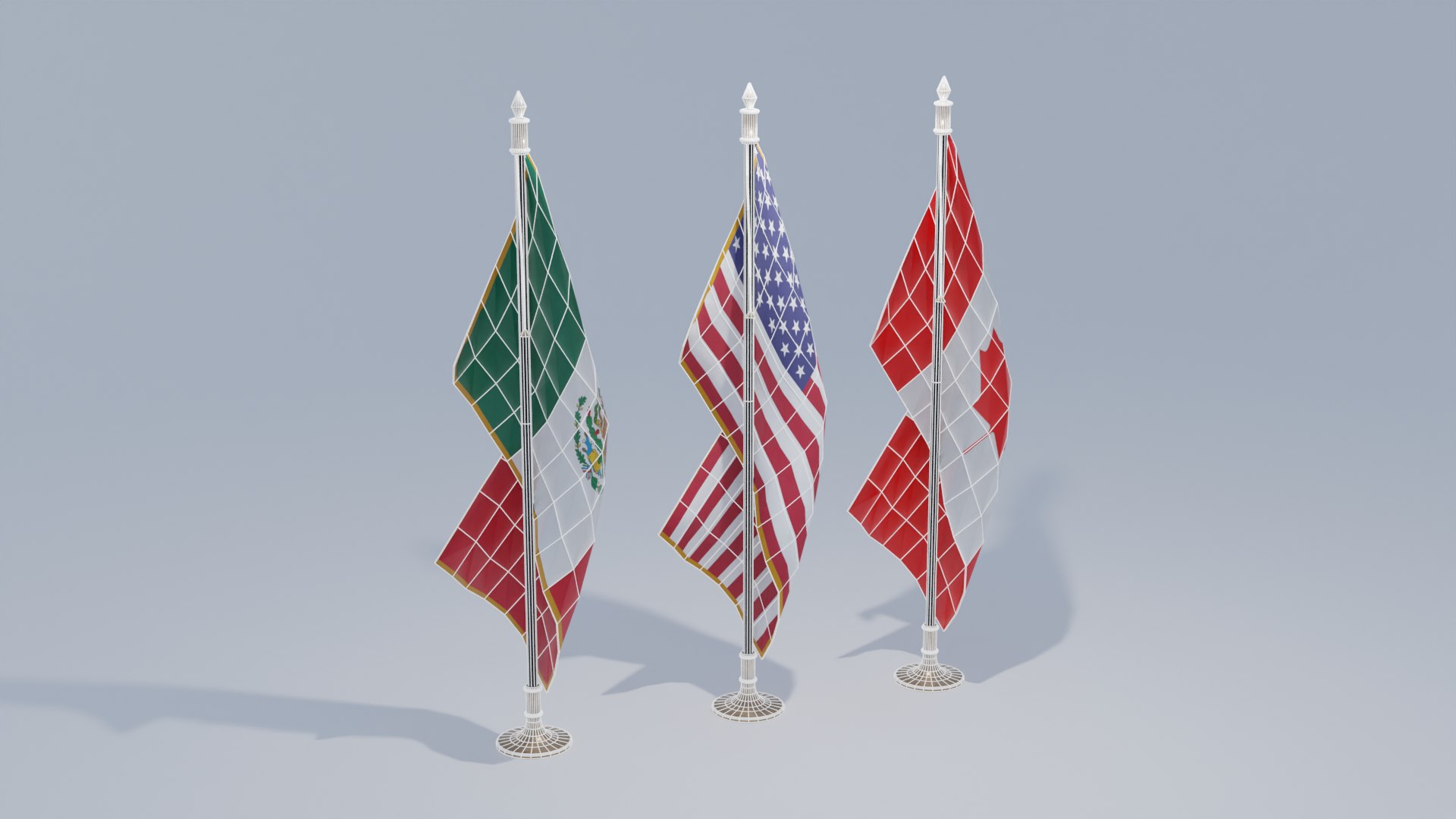 3D Small Country Flags 4K And 2K - TurboSquid 1985221